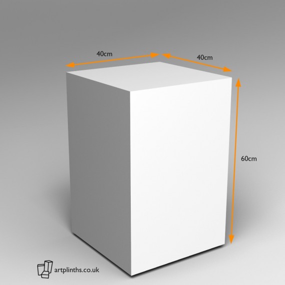 Plinth hire|Artplinths Pedestal rental London| 60High x 40W x 40D cm