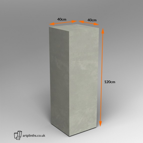 Concrete Effect Plinth, Pedestal or Display Column 120H x 40W x 40D cm