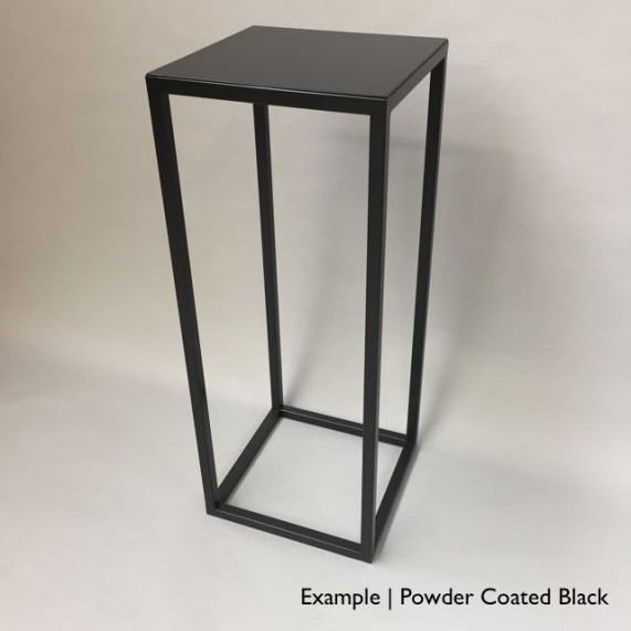 Steel Frame Plinth London. Industrial pedestal | sculpture and retail