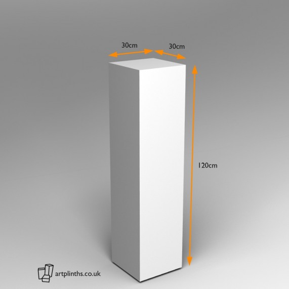 Plinth display column for fine art, photoshoots, events 120H x 30WD